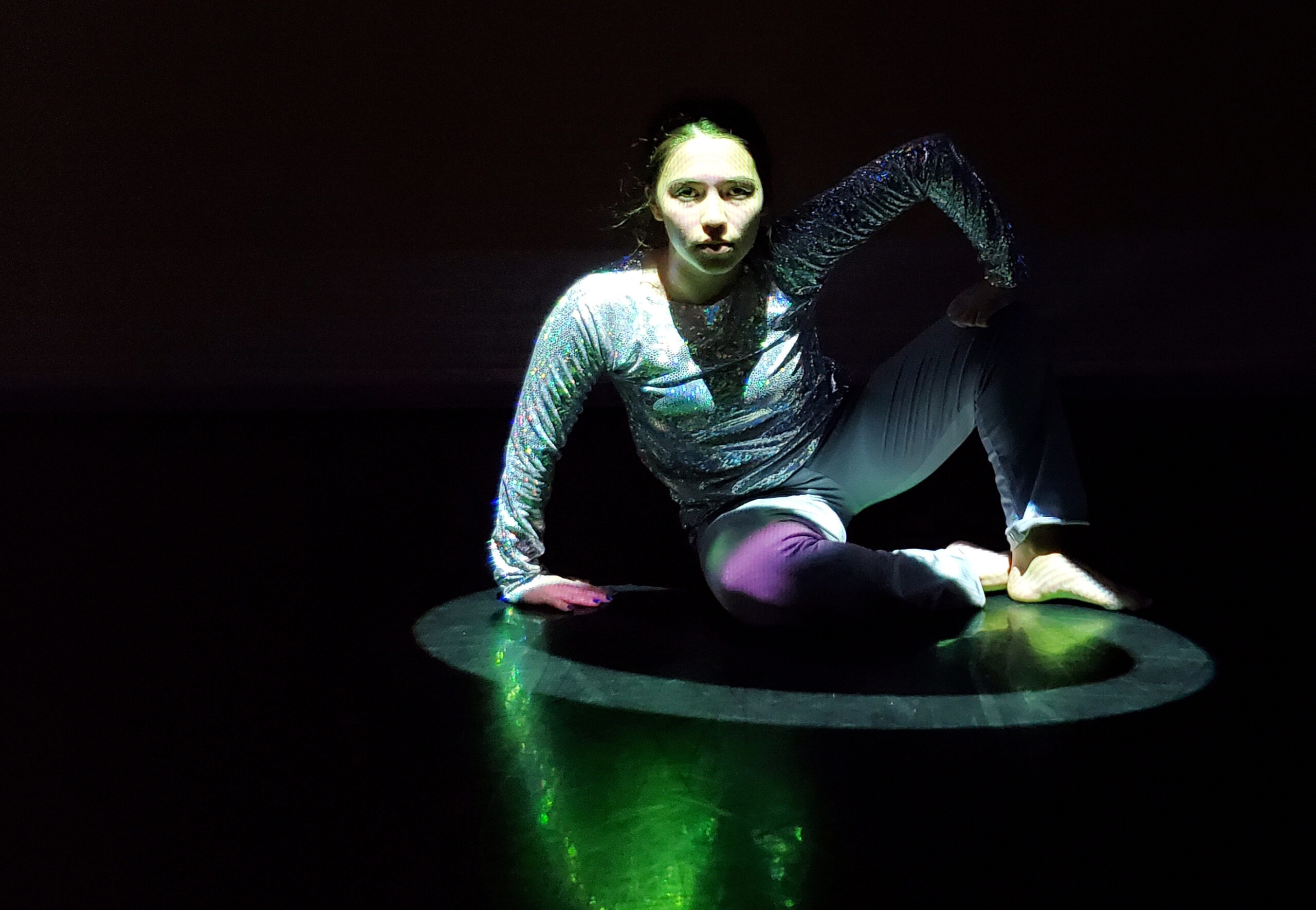 Dance_Alliance-Laser_dancer-in-circle-2022 - College of Arts and Sciences